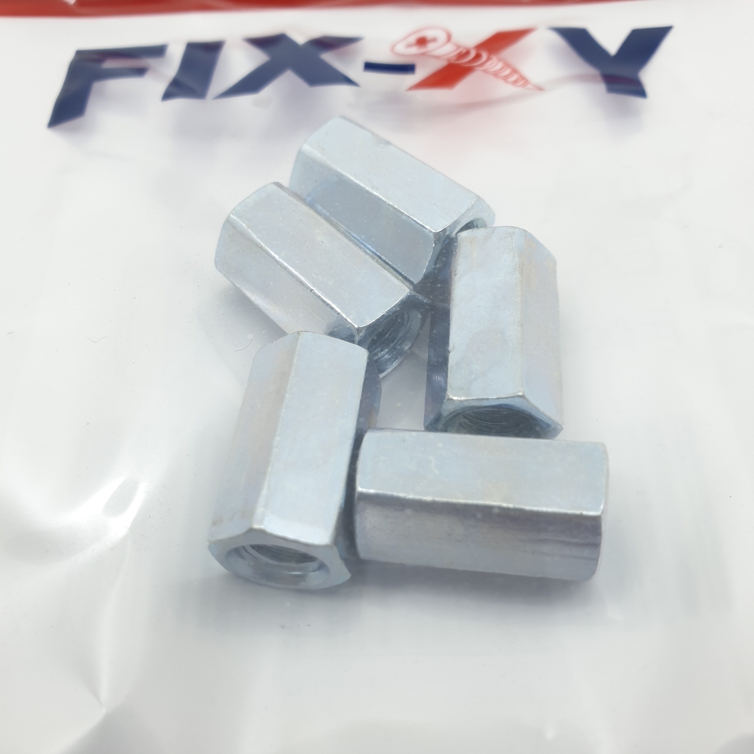 ข้อต่อสตัดเกลียว M6 รุ่น EA-008 (5ชิ้น/แพ็ค) FIX-XY |GlobalHouse