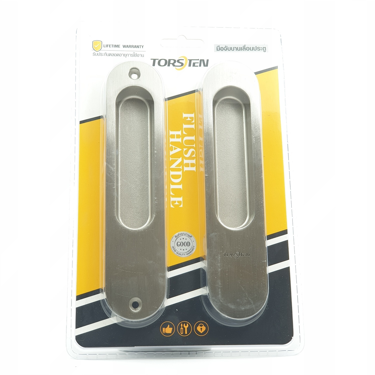 มือจับบานเลื่อนประตู รุ่น PQS-LV108 สีเงิน TORSTEN |GlobalHouse