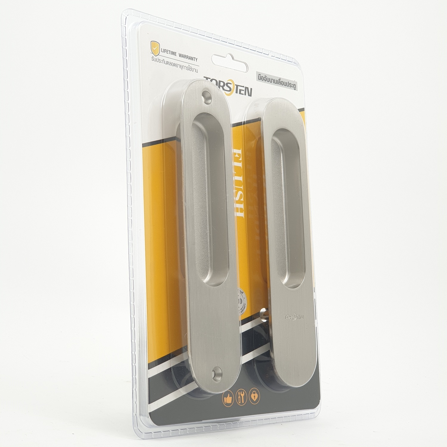 มือจับบานเลื่อนประตู รุ่น PQS-LV108 สีเงิน TORSTEN |GlobalHouse