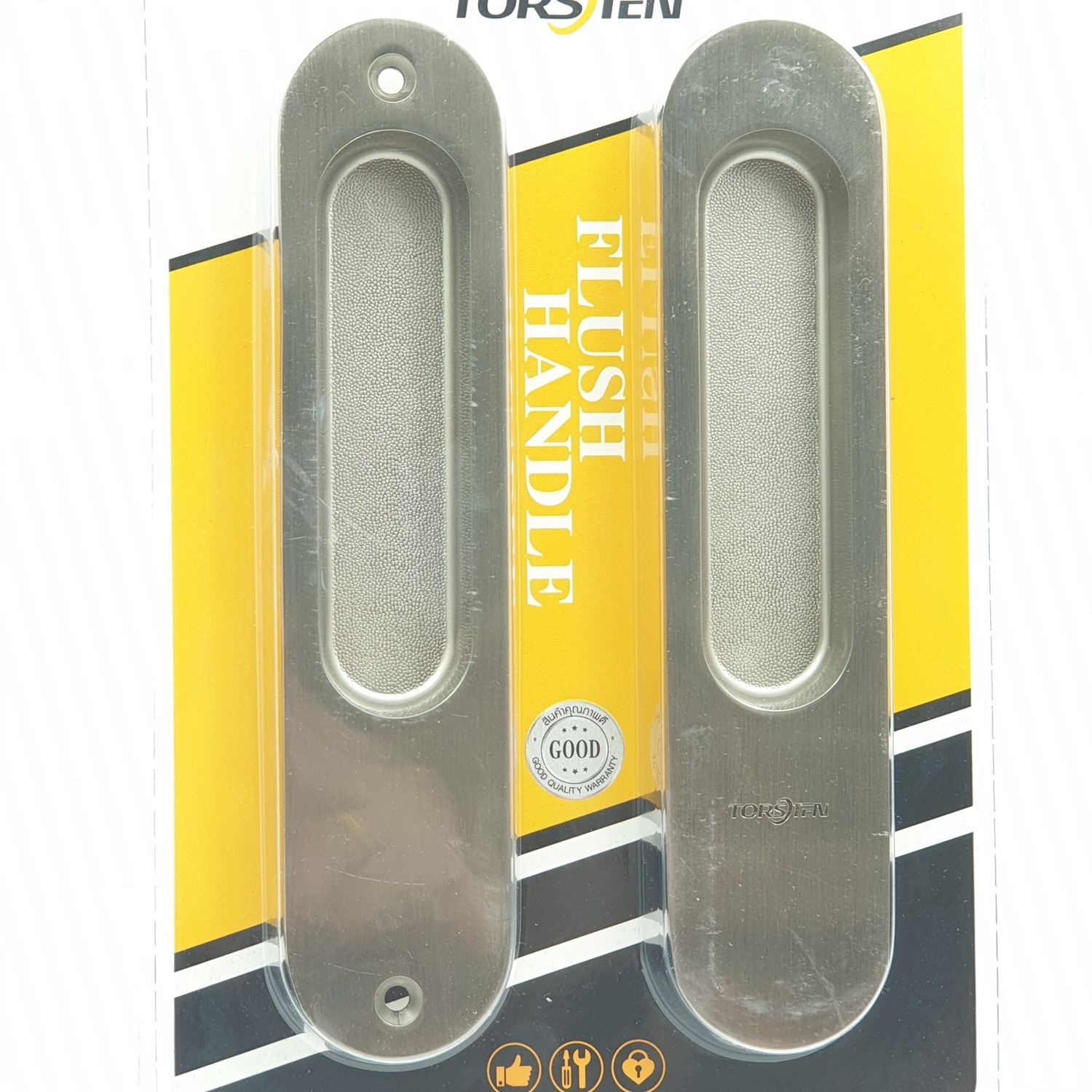 มือจับบานเลื่อนประตู รุ่น PQS-LV108 สีเงิน TORSTEN |GlobalHouse