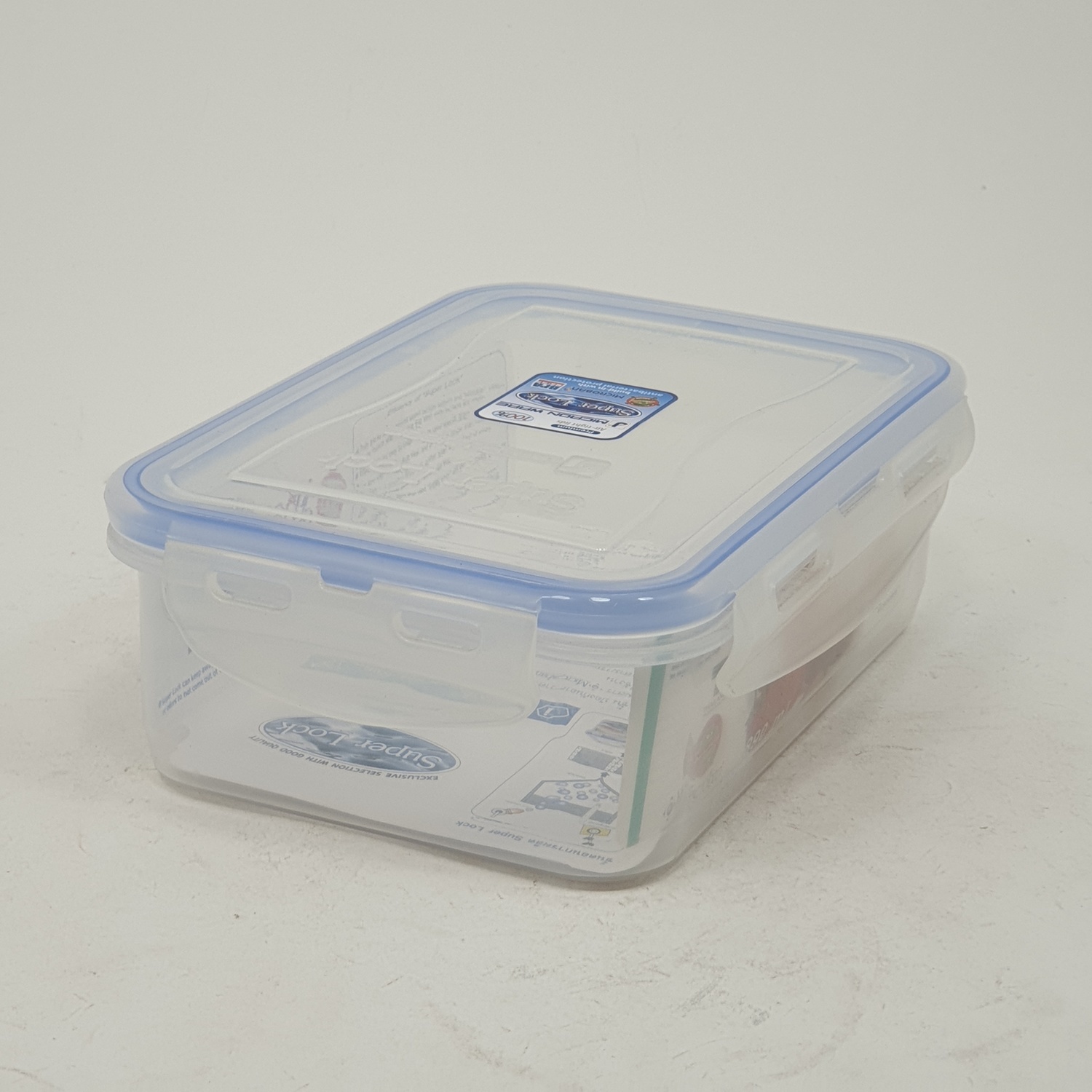SUPER LOCK กล่องอาหาร ขนาดบรรจุ 850 ml. 6115 สีฟ้า-ใส |GlobalHouse