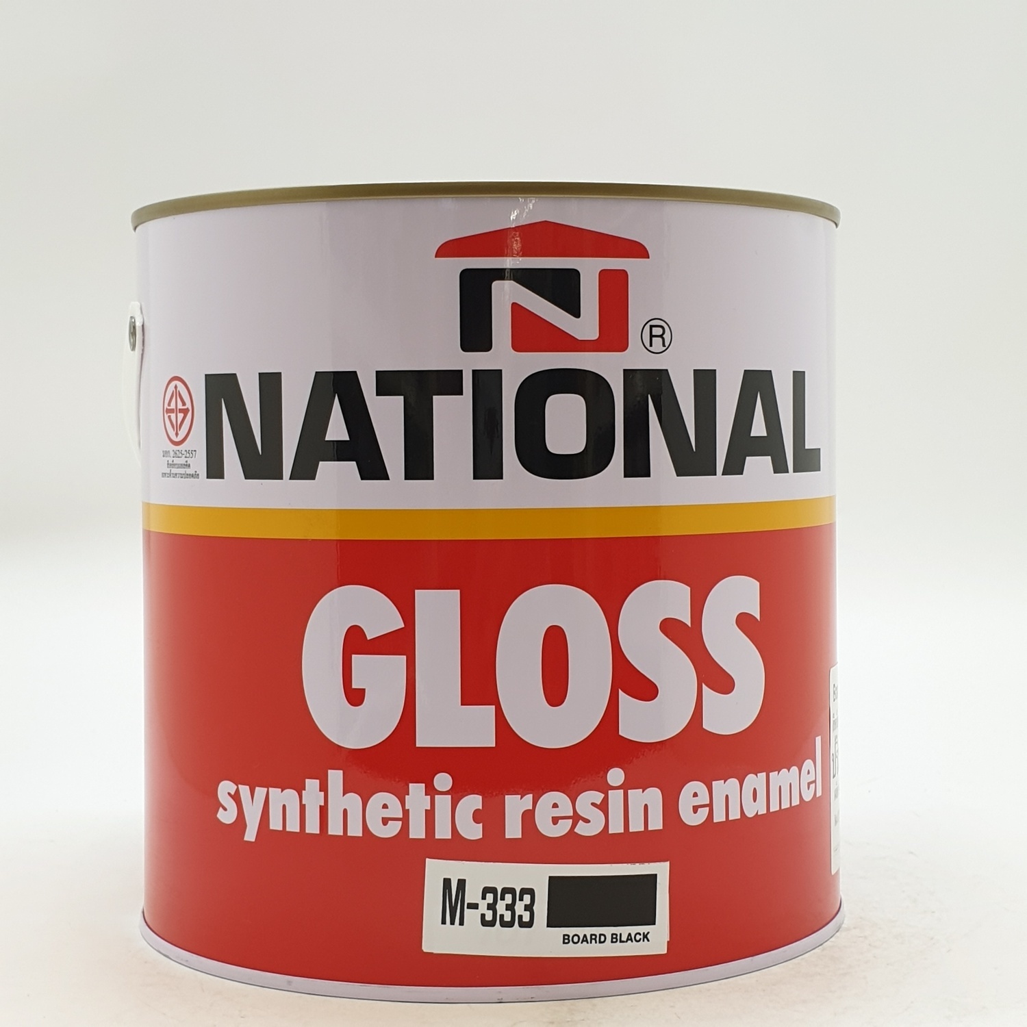National สีเคลือบน้ำมัน ด้าน M333 แกลลอน สีดำ |GlobalHouse