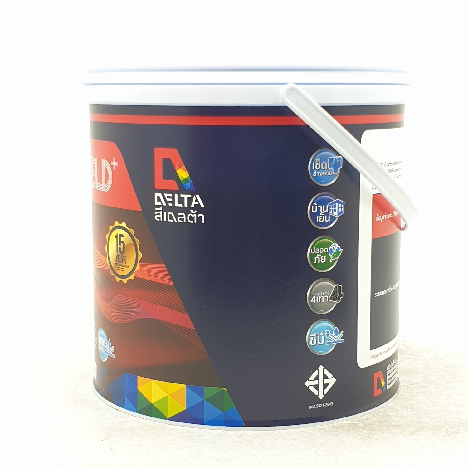 Delta สีน้ำอะครีลิค เดลต้าชิลด์พลัส ทาภายนอก กึ่งเงา เบส E 3 Globalhouse