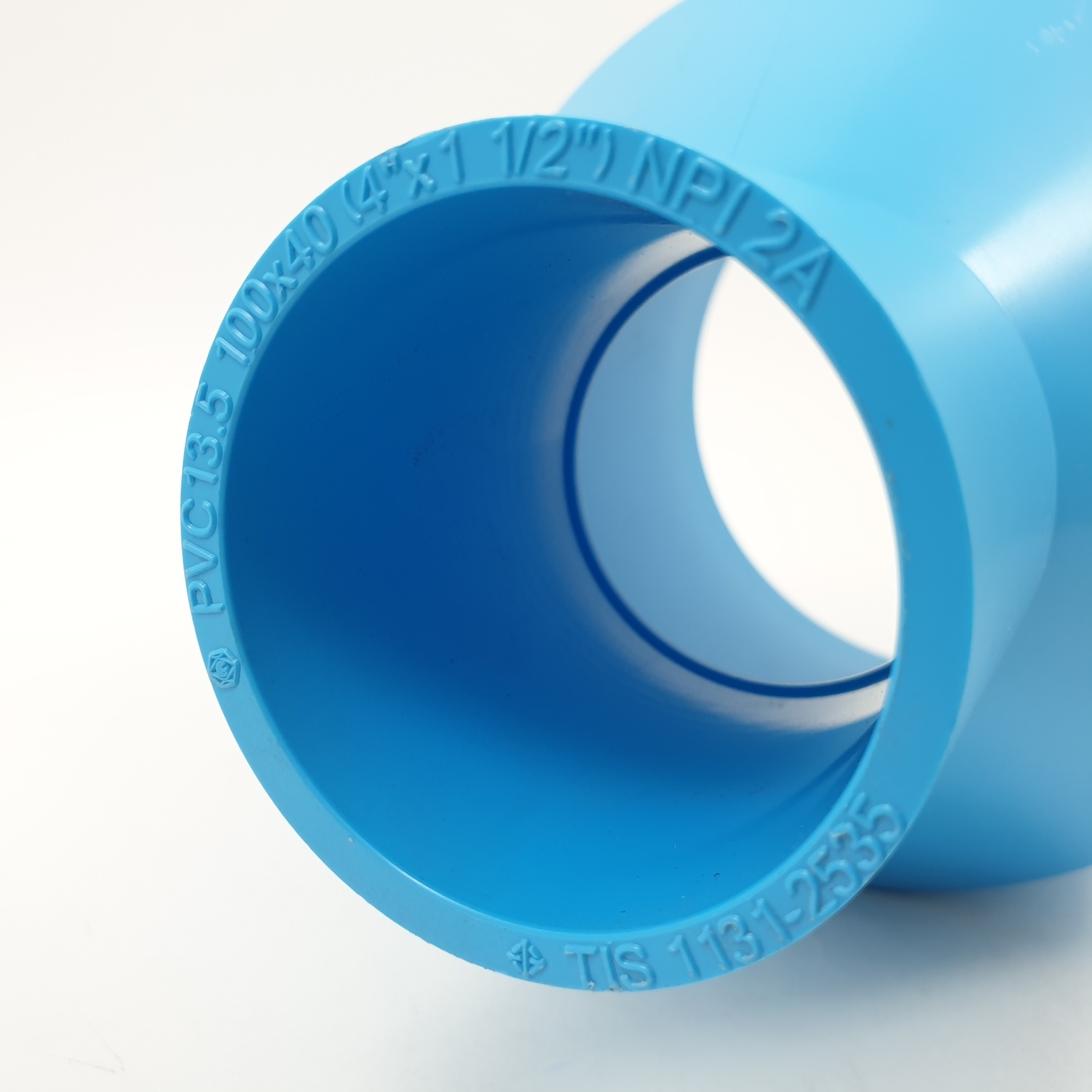 SCG ข้อต่อตรงลด หนา 4"x1 1/2"(100x40) ชั้น 13.5 สีฟ้า |GlobalHouse