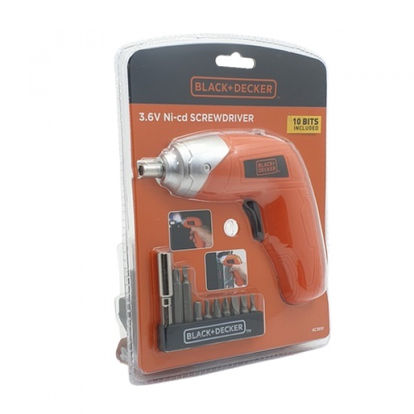 BLACK+DECKER สว่านไขควงไฟฟ้าไร้สาย 3.6V รุ่น KC3610-B1 + ชุด |GlobalHouse