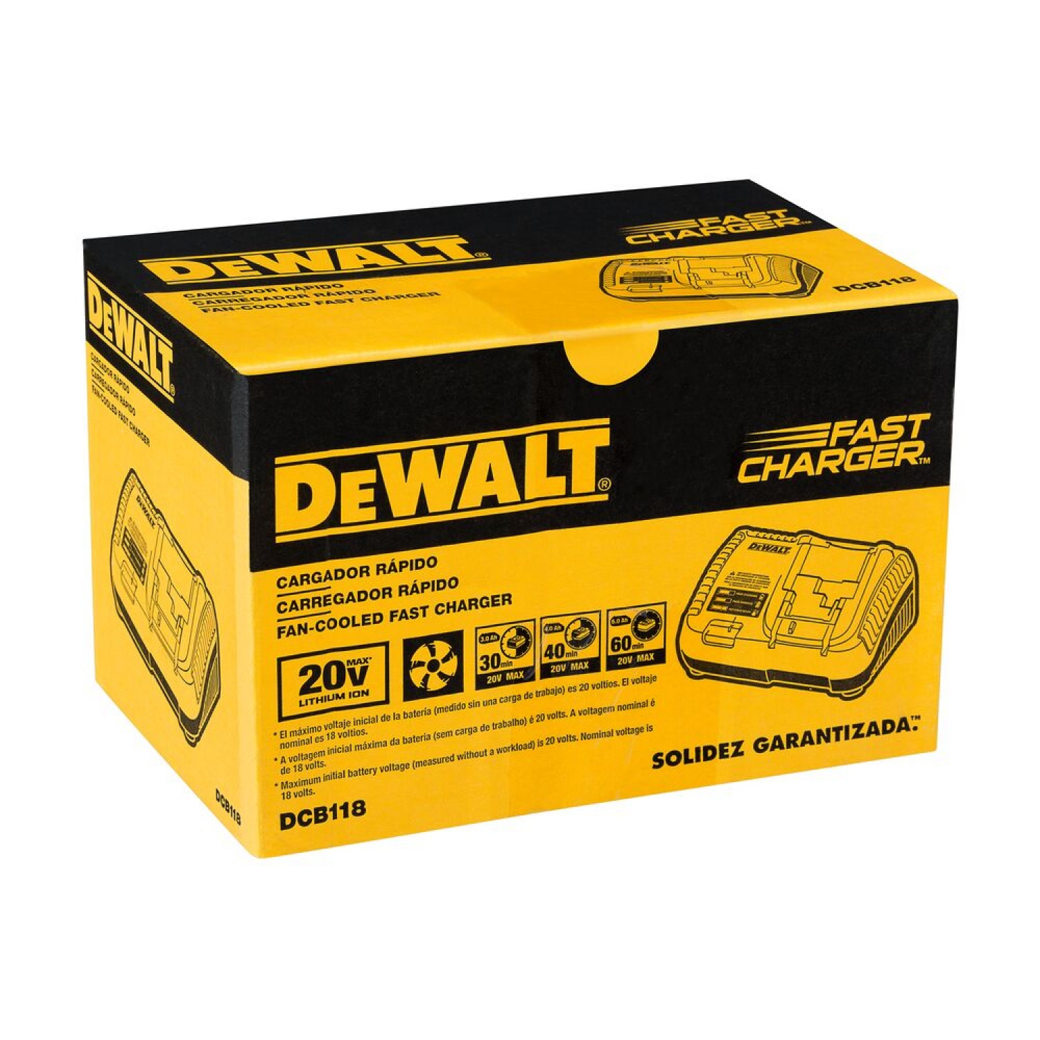 DEWALT แท่นชาร์จแบตเตอรี่ 18V -60V MAX 8A DCB118-KR ชาร์จเร็ |GlobalHouse