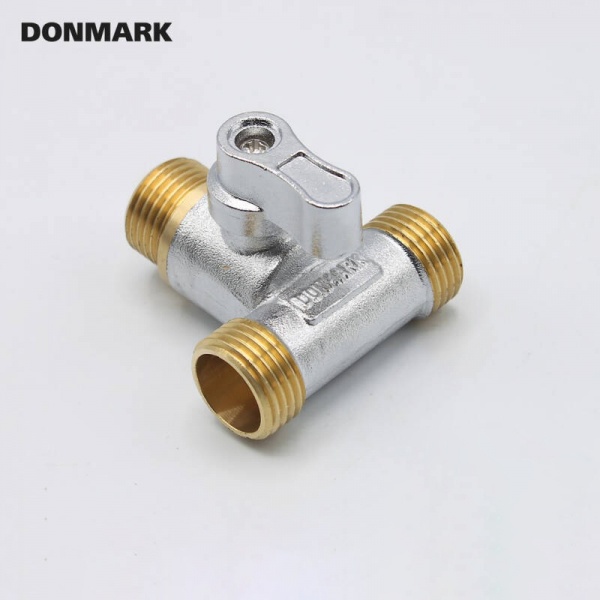 DONMARK มินิบอลวาล์วสามทาง ทองเหลือง ผผผ. 1/2 รุ่น MC-333M |GlobalHouse