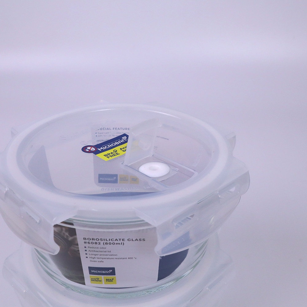 SUPERLOCK กล่องถนอมอาหารแก้ว SUPERLOCK GLASS 800ml. #6082(1x |GlobalHouse
