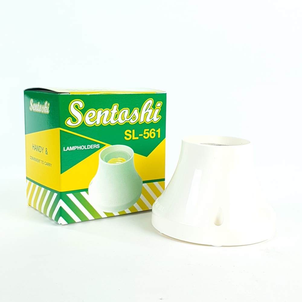 ขั้วแป้น E-27 SL-561 สีขาว จาก SENTOSHI - คุณภาพยอดเยี่ยม