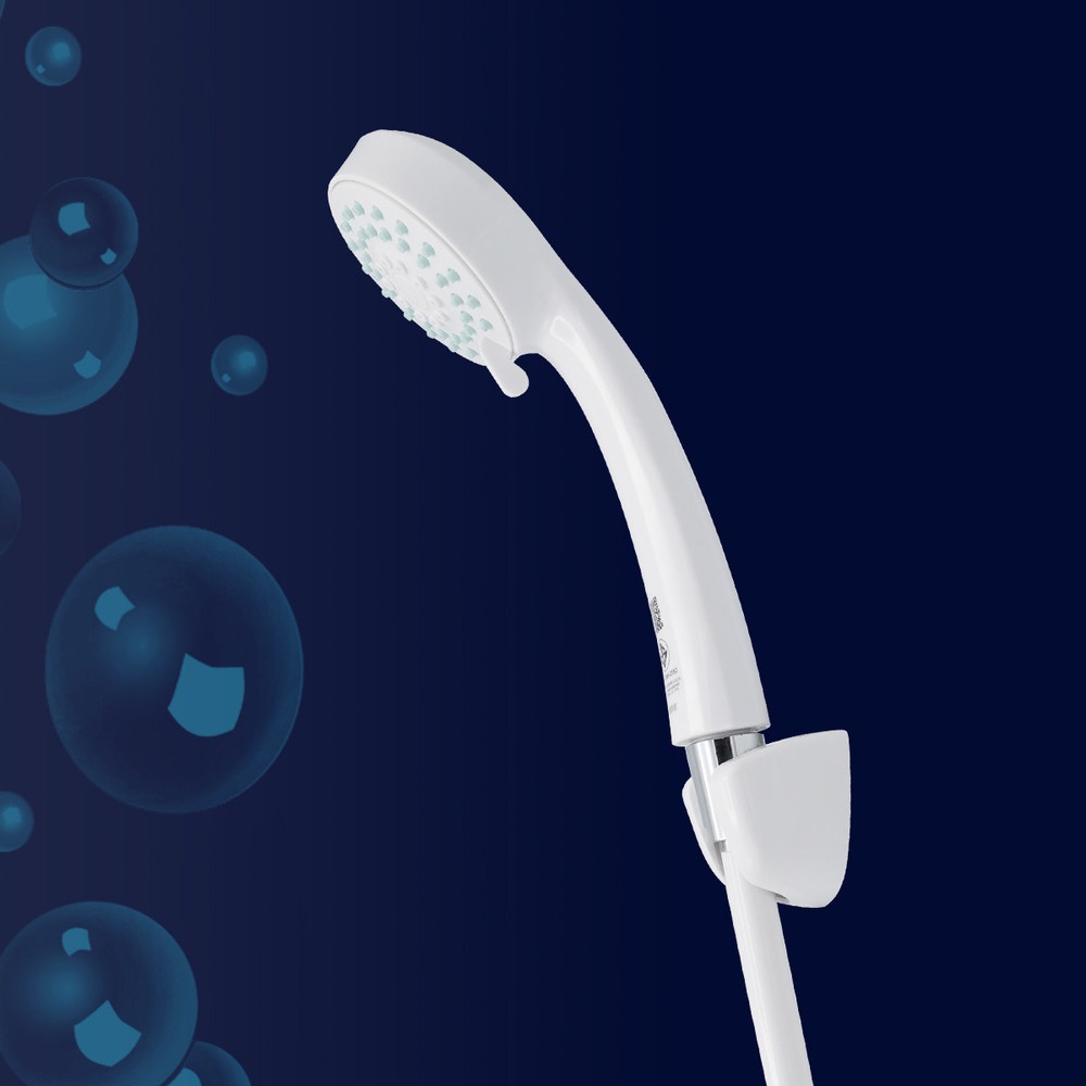 DONMARK ฝักบัวอาบน้ำสีขาวพร้อมสาย ปรับน้ำได้ 3 ระดับ รุ่น CD |GlobalHouse