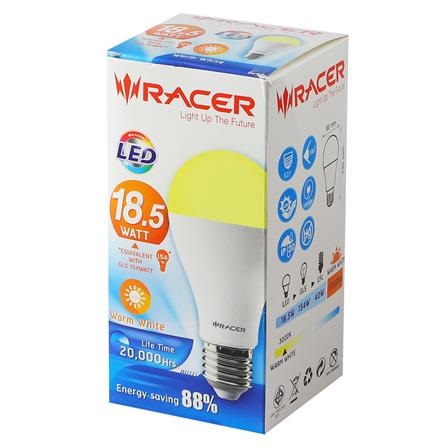RACER หลอดไฟ LED BULB E27 18.5W รุ่น KATIE LED แสงวอร์มไลท์ |GlobalHouse