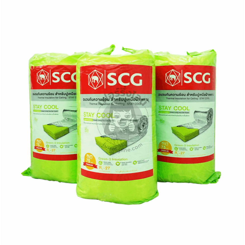 SCG ฉนวนกันความร้อนSTAY COOL รุ่น 75 มม.PREMIUM ขนาด 0.60 x |GlobalHouse