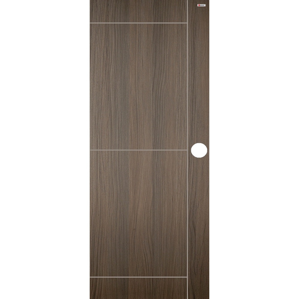 BATHIC ประตู WPC รุ่น แผ่นเรียบเซาะร่อง BWC04 ขนาด 80x200 ซม |GlobalHouse