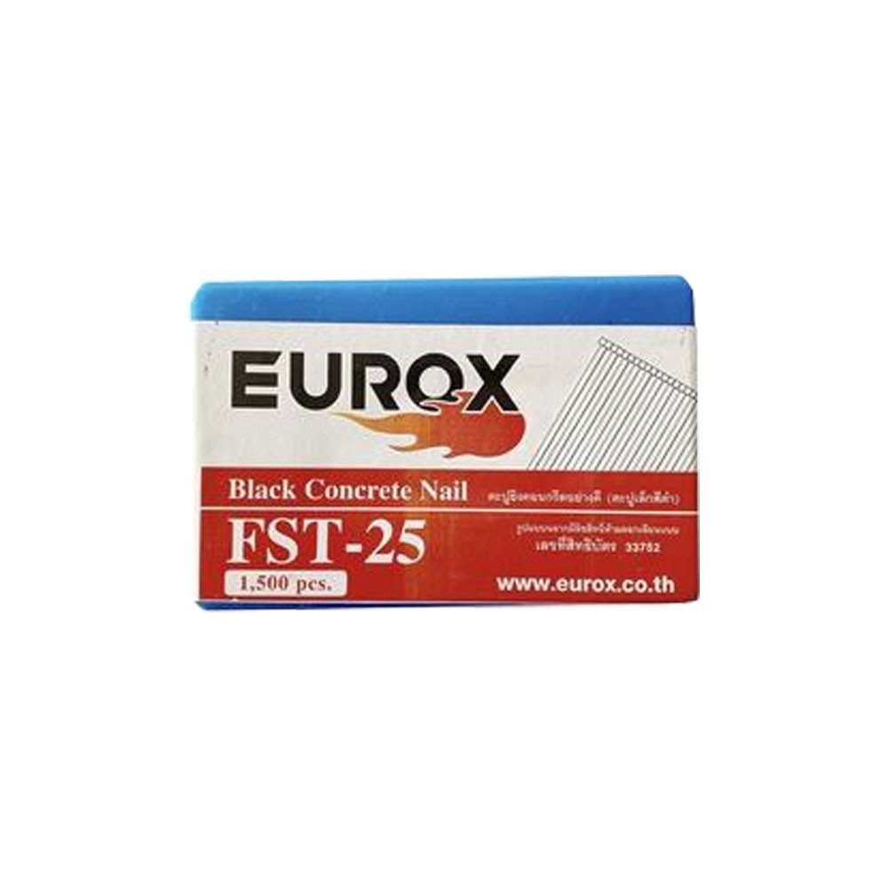 EUROX ตะปูปืนลมขาเดี่ยวยิงคอนกรีต 25 mm. รุ่น FST25 1000 นัด |GlobalHouse