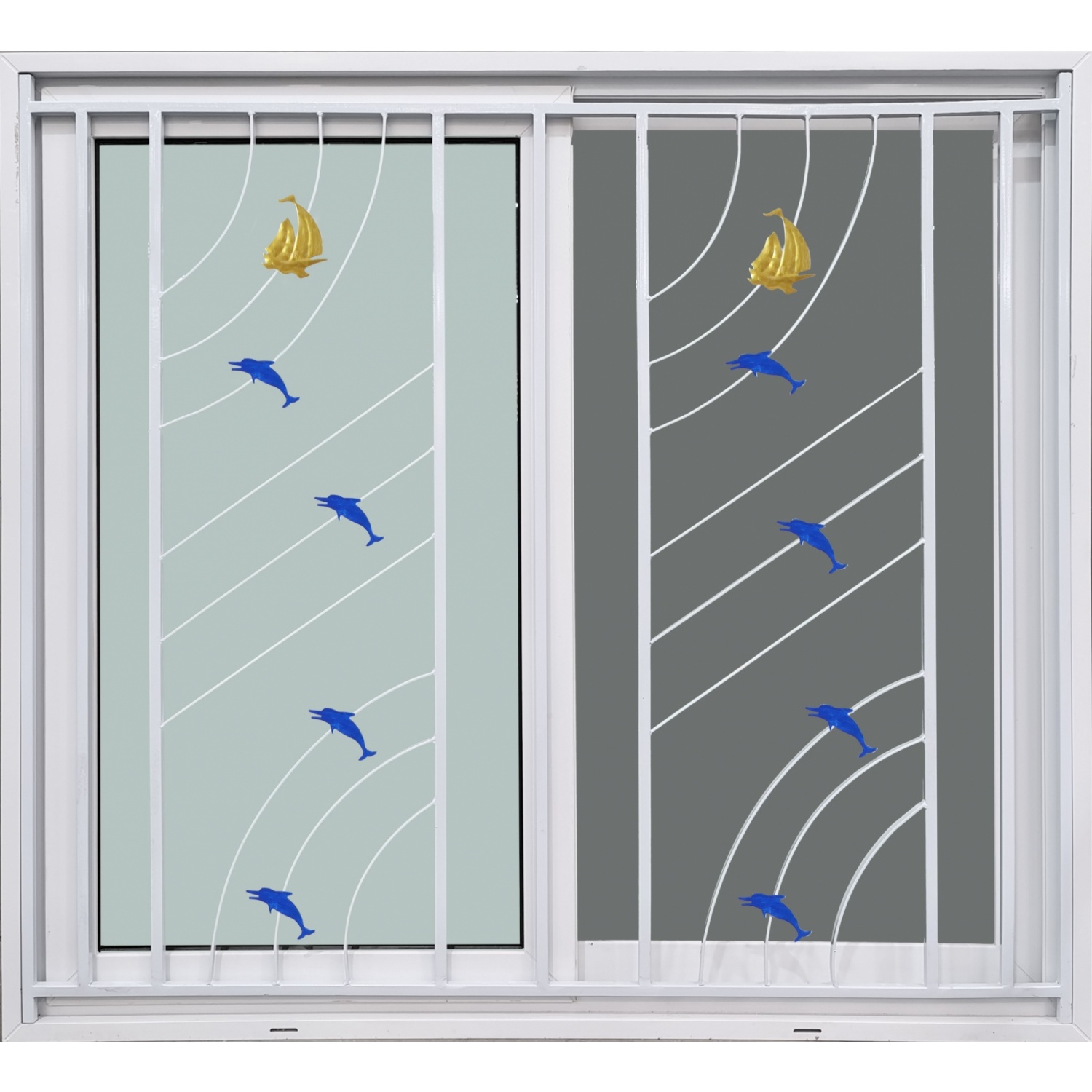 WINDOW ASIA (ECO 60-100) หน้าต่าง UPVC บานเลื่อน SS+เหล็กดัด |GlobalHouse