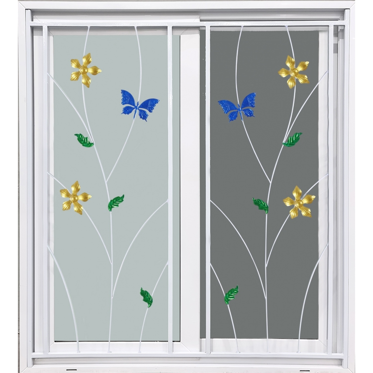 WINDOW ASIA (ECO 60-100) หน้าต่าง UPVC บานเลื่อน SS+เหล็กดัด |GlobalHouse