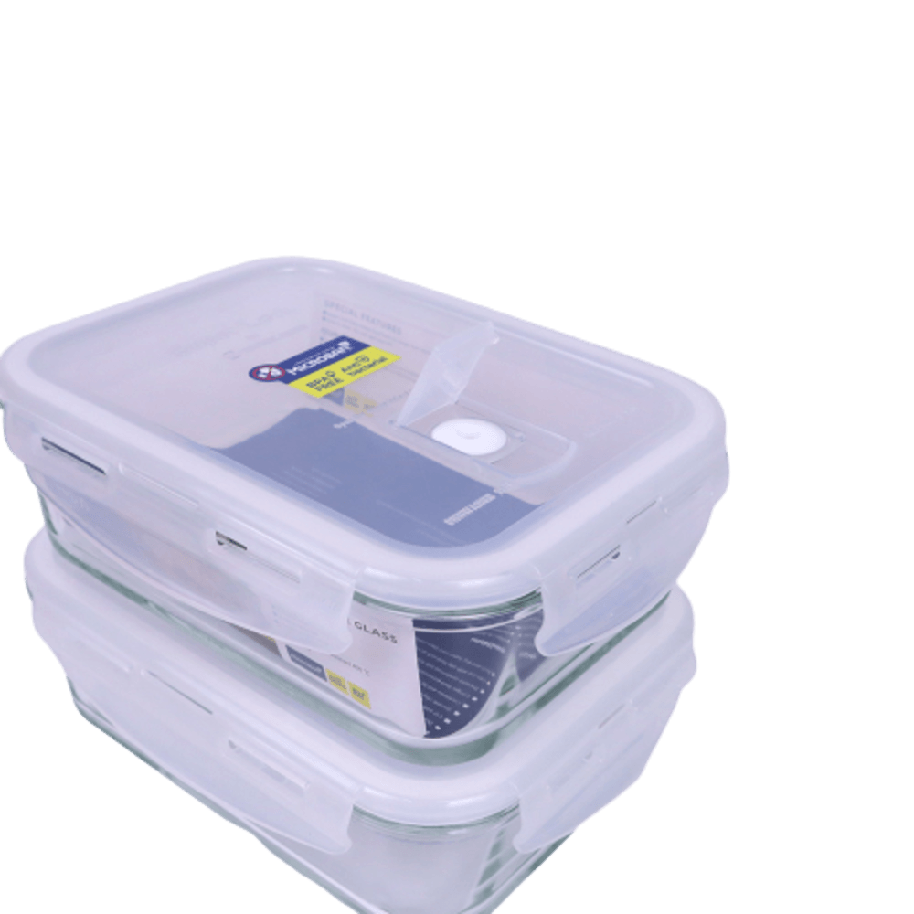 SUPERLOCK กล่องถนอมอาหารแก้วทรงสี่เหลี่ยม SUPERLOCK GLASS 89 |GlobalHouse