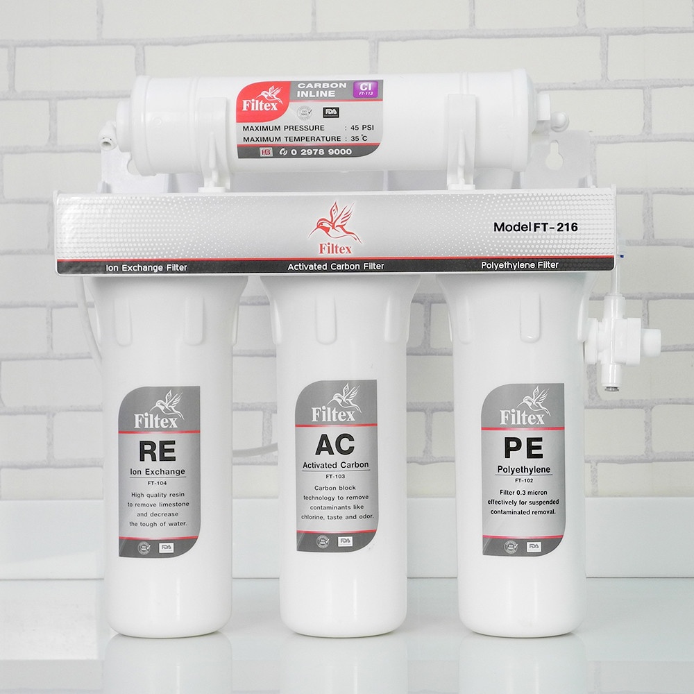 FILTEX เครื่องกรองน้ำดื่ม 4 ขั้นตอน รุ่น FT-216 |GlobalHouse