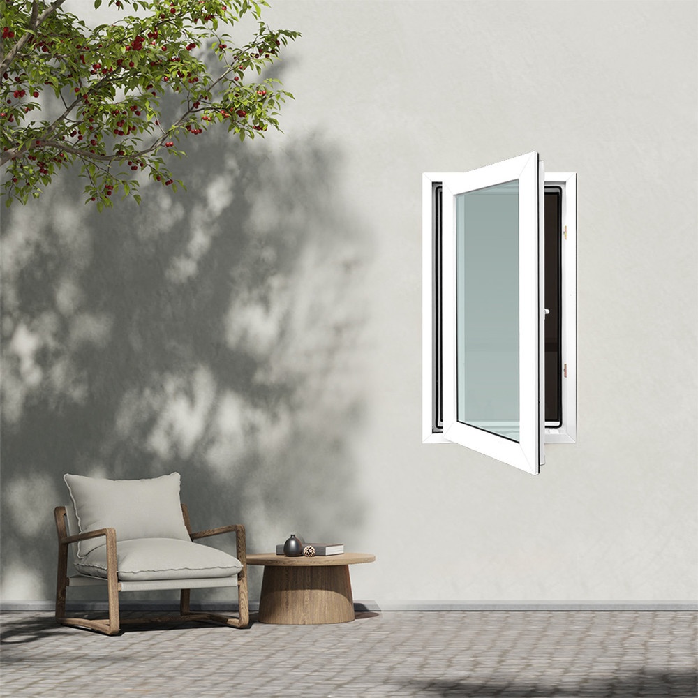 WINDOW ASIA (10MAX) UPVC หน้าต่างบานเปิด 60X110 ซม. สีขาว พร |GlobalHouse