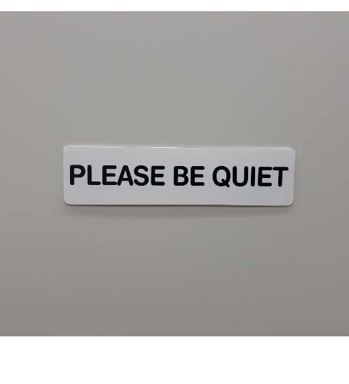 ป้ายPP (PLEASE BE QUIET) SGB1103-19 ขนาด 16x4 ซม. |GlobalHouse