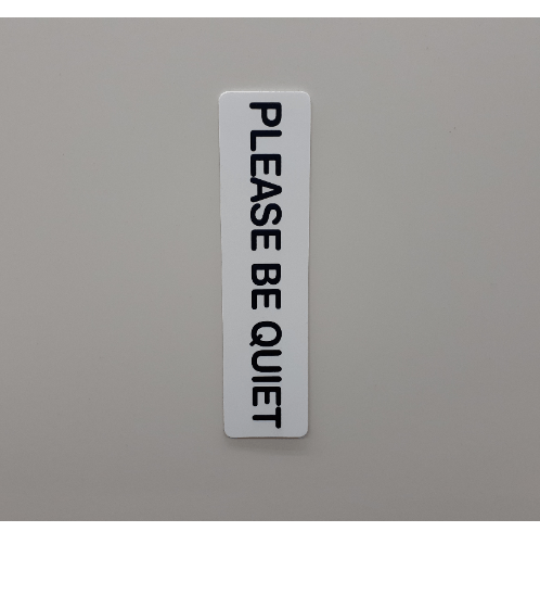 ป้ายPP (PLEASE BE QUIET) SGB1103-19 ขนาด 16x4 ซม. |GlobalHouse