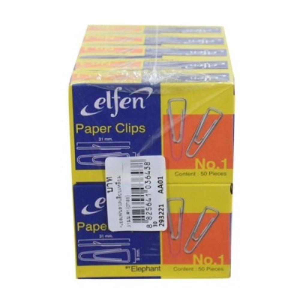 Elfen ลวดเสียบกระดาษ No.1 ขนาด 9x31มม. 10กล่อง/Pack |GlobalHouse