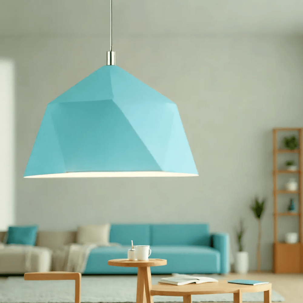 EILON โคมไฟแขวนเพดาน ขั้วE27 รุ่น CDD2023-808 สีฟ้า |GlobalHouse