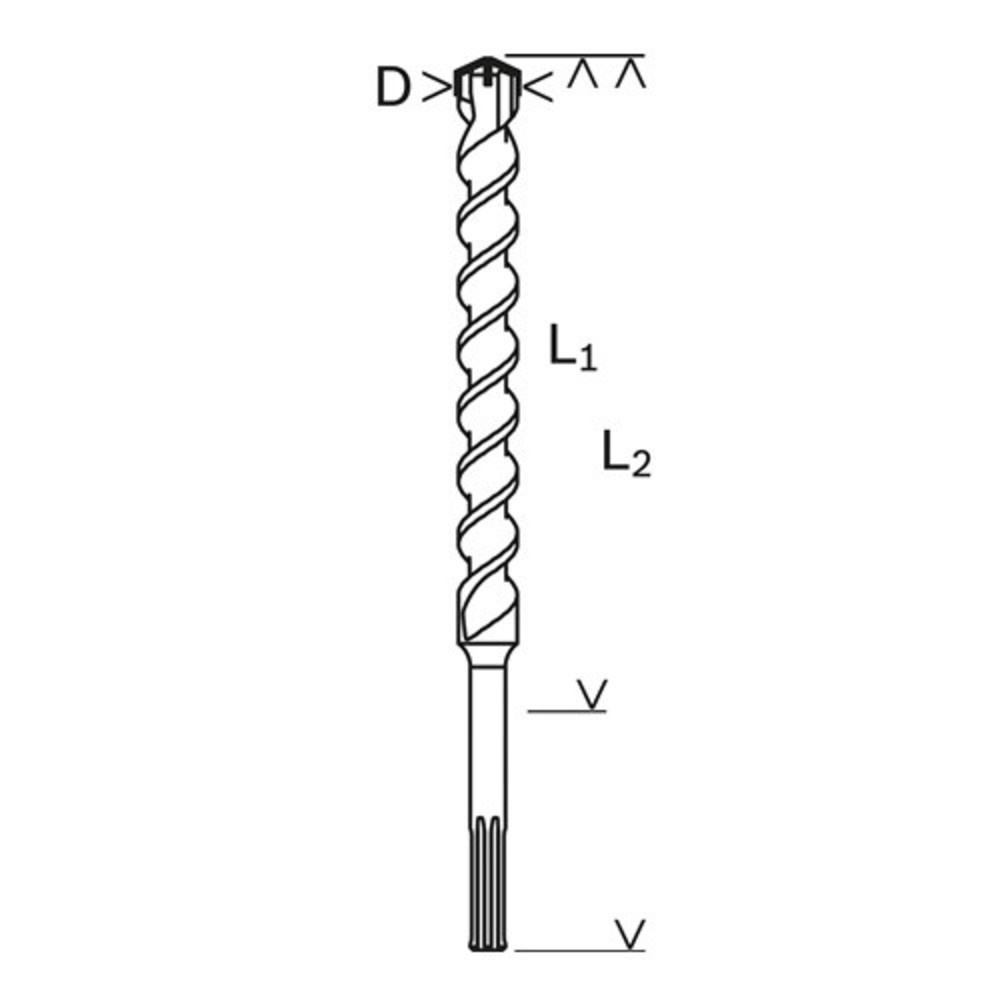 BOSCH ดอกโรตารี่ SDS-max4 (M4) 20x200/320 มม. |GlobalHouse