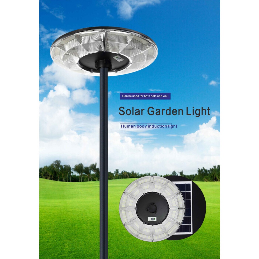 EILON โคมไฟสนาม UFO โซลาร์เซลล์ พร้อมรีโมท 1200W รุ่น ETYD-S |GlobalHouse