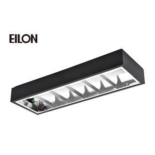 โคมไฟ EILON ตะแกรงติดลอย สีดำ รุ่น EGSD-MZ06B-T8