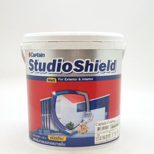 สีน้ำภายนอก Captain Studio Shield ด้าน เบส A 1 กล. - ทนทาน สวยงาม