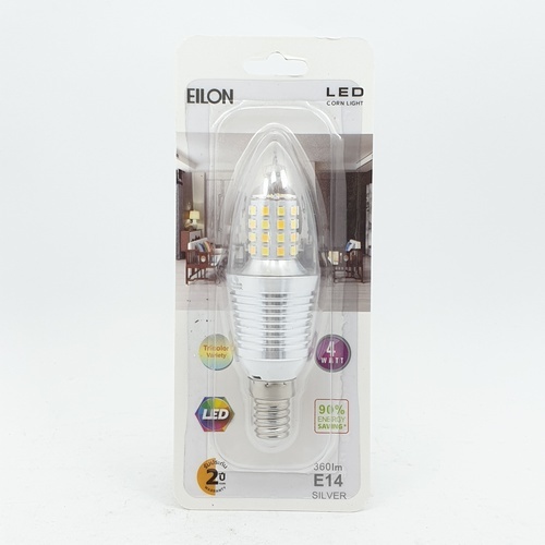 EILON หลอดไฟ LED 4W ปรับ 3 แสง ทรงจำปา