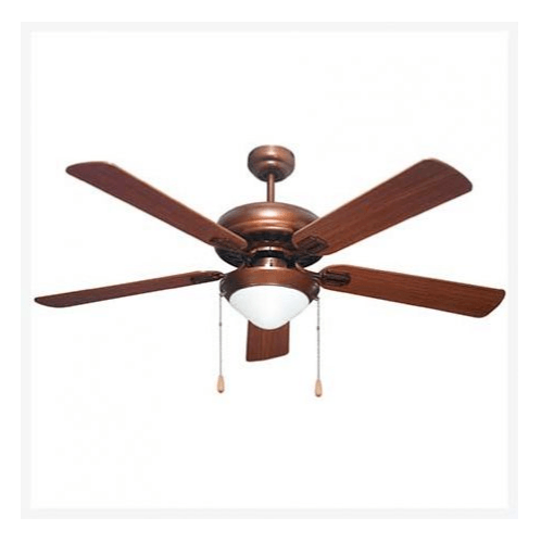 พัดลมโคมไฟ P552-1L-BR - ส่องสว่าง เย็นสบาย