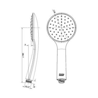 American Standard ชุดฝักบัวสายอ่อน 1 ระดับ รุ่น F46103-CHADY |GlobalHouse