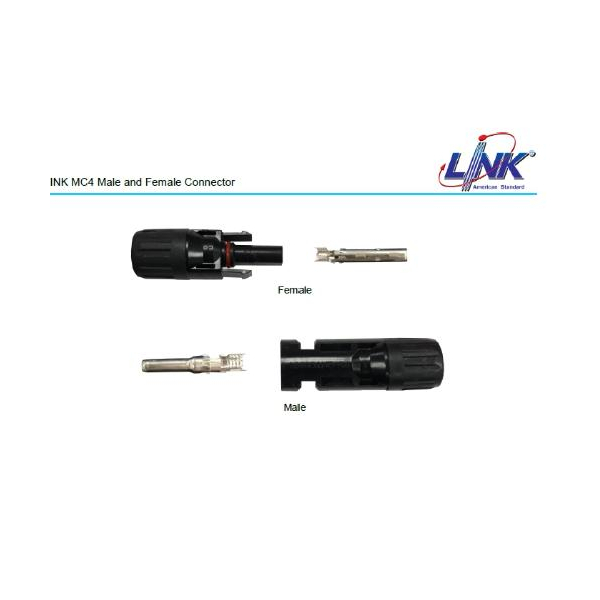 LINK MC4 Connector ขั้วต่อสายแบบขนานคุณภาพสูง