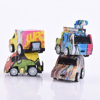 TOYS ของเล่นชุดรถสนุกกราฟฟิต บรรจุ12คัน คละแบบ#738D-14 (37.5 |GlobalHouse