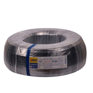 สายไฟ BCC IEC 53 VCT 4x4 สีดำ 100 เมตร คุ้มค่า!