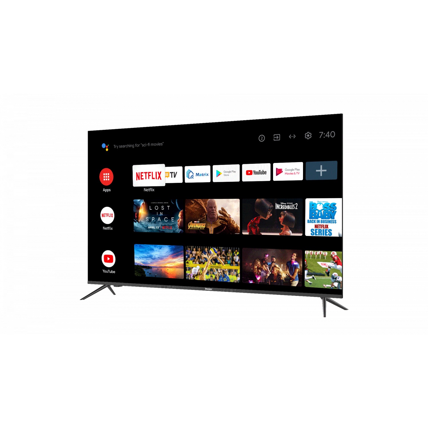 HAIER LED Andriod TV 4K สมาร์ททีวี 50 นิ้ว รุ่น H50K66UG |GlobalHouse