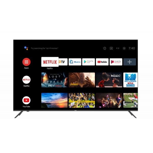 HAIER โทรทัศน์ Google TV HQLED 4K รุ่น H75K7UG สีดำ