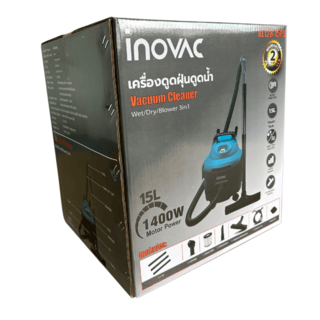 INOVAC เครื่องดูดฝุ่นดูดน้ำ ขนาด 15 ลิตร รุ่น RL128-P1200-1 |GlobalHouse