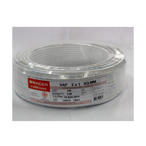 RACER สายไฟ VAF 2x1 SQ.MM 100M. สีขาว |GlobalHouse