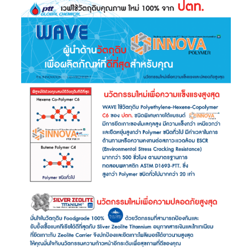 WAVE ถังเก็บน้ำบนดินลายแกรนิต ขนาด 500L รุ่น Flora คละสี |GlobalHouse