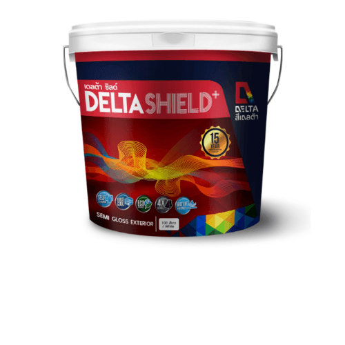 Delta สีน้ำอะครีลิค เดลต้าชิลด์พลัส ทาภายนอก กึ่งเงา เบส C 9 Globalhouse