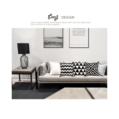 COZY หมอนอิง ขนาด 43×43×8ซม. รุ่น CY27 สีดำ |GlobalHouse