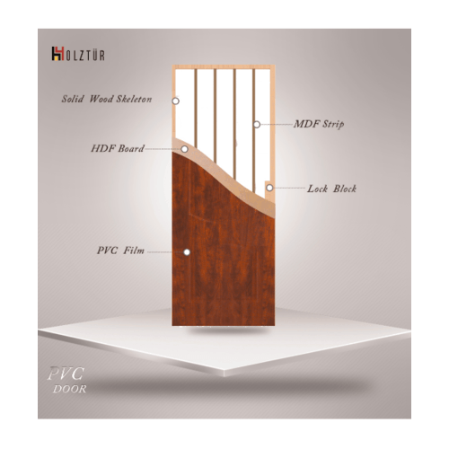 HOLZTUR ទ្វារ PVC PVC-P10 80x200cm. APPLE WOOD |GlobalHouse
