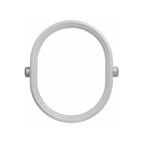 PIXO กระจกเงาพลาสติก ทรงรี รุ่น M 04 ขนาด 51x55.5 ซม. สีขาว |GlobalHouse