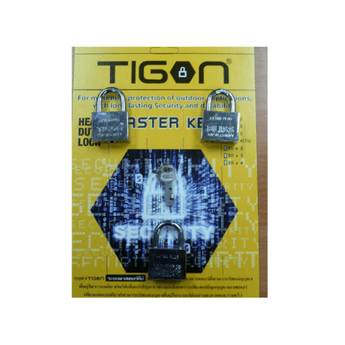 กุญแจมาสเตอร์คีย์ tigon 50 มิล x 3 ตัว/ชุด |GlobalHouse
