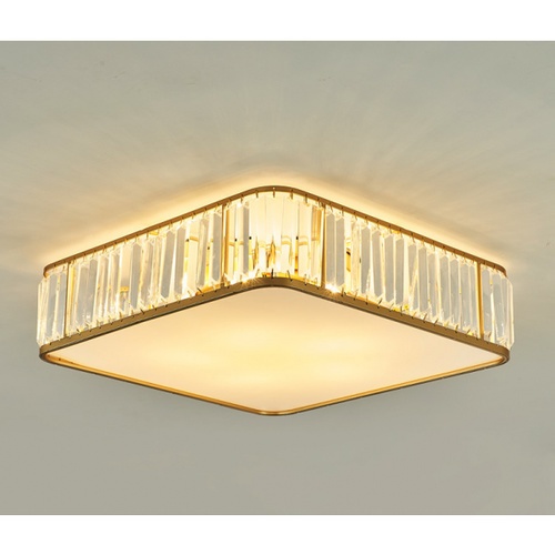 โคมไฟเพดานคริสตัล EILON 48W สีขาว สวยหรู