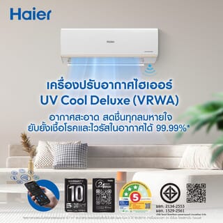 Haier แอร์ Premium Inverter 18,000 BTU พร้อม WiFi
